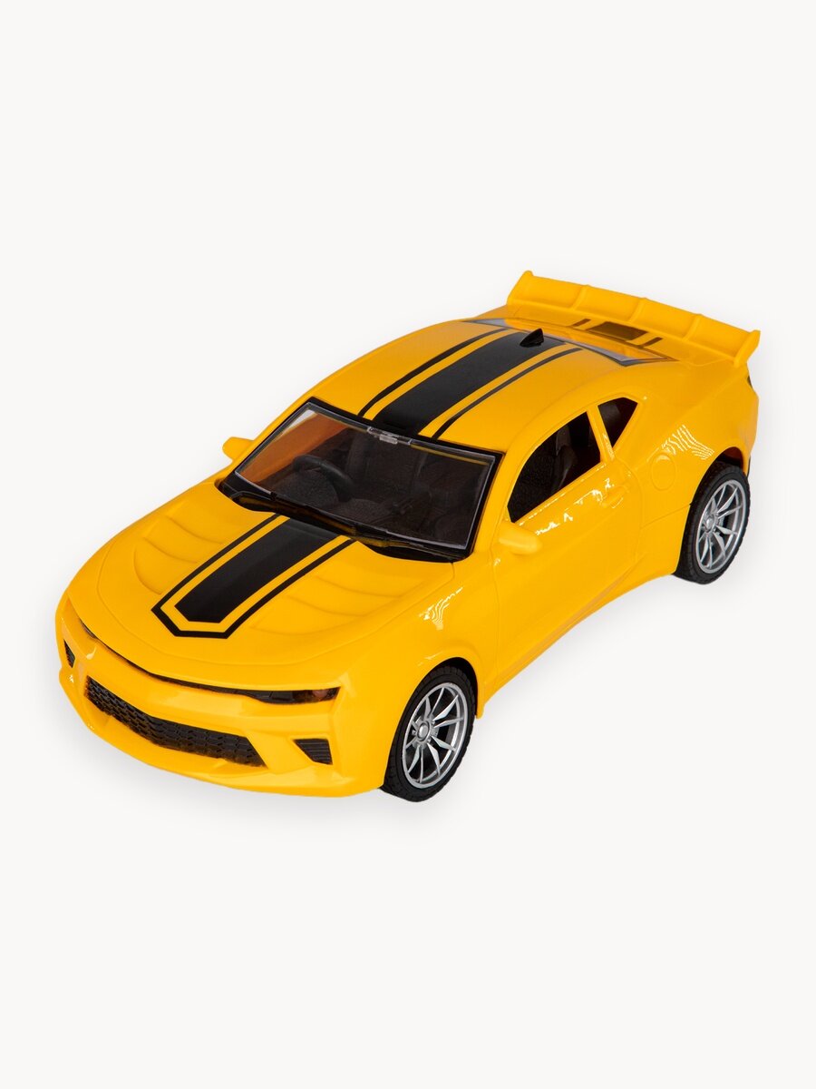 Гоночная машина на радиоуправлении, фары со светом, 7 км/ч, 26 см, с зарядным устройством, в коробке, желтый