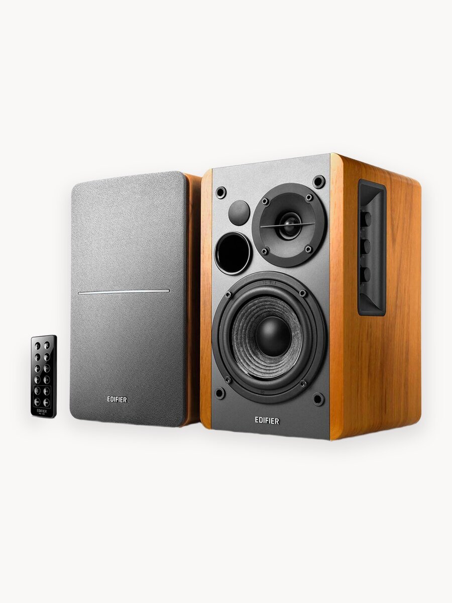 Акустическая система 2.0 EDIFIER R1280DB brown, bluetooth, 42 Вт, с пультом