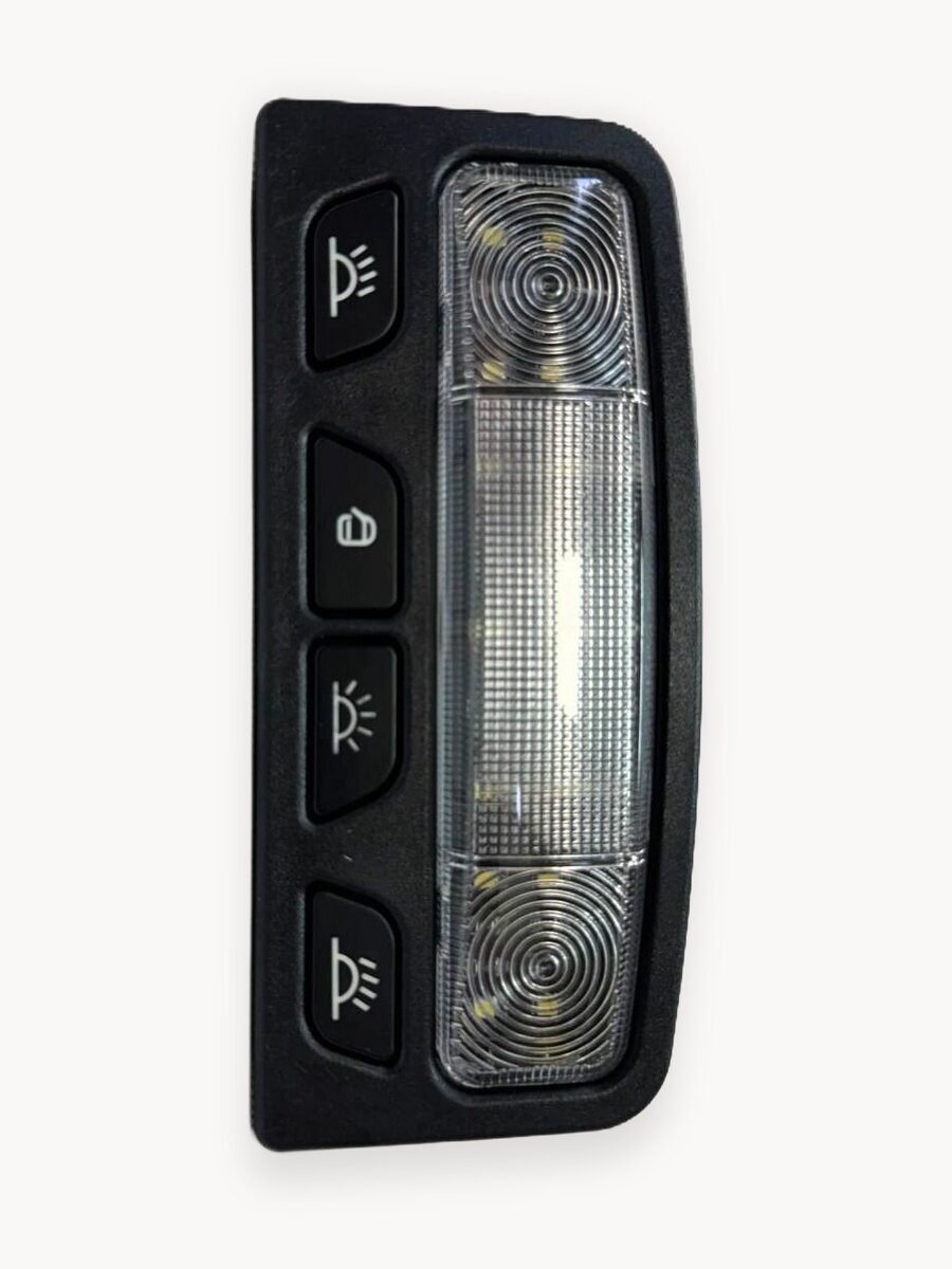 Светодиодный плафон LED освещения в стиле веста для Приора1 передний/ старого образца/Черный.