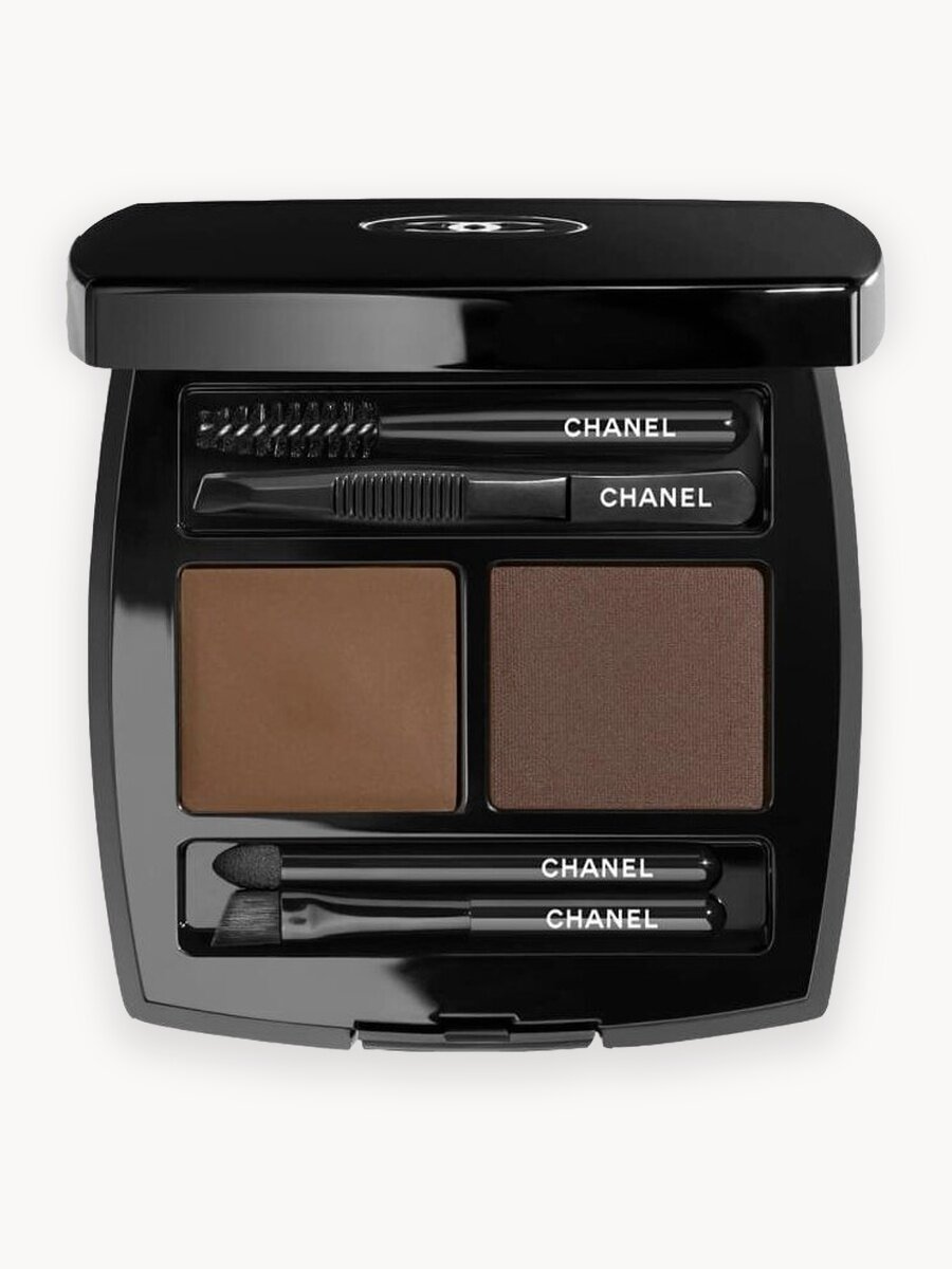 Chanel Набор для бровей La Palette Sourcils Brow Wax and Brow Powder Duo, 02 - medium