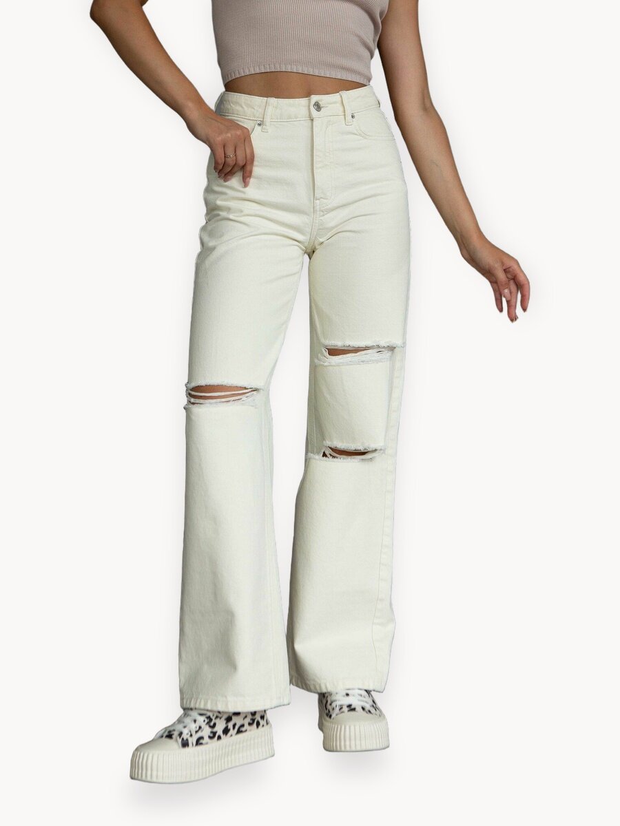 Джинсы клеш 