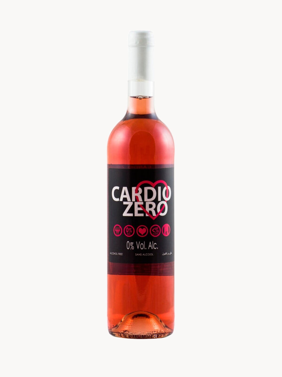 Безалкогольное вино Cardio Zero Rose, Кардио Зеро Роуз, розовое сухое 750 мл.