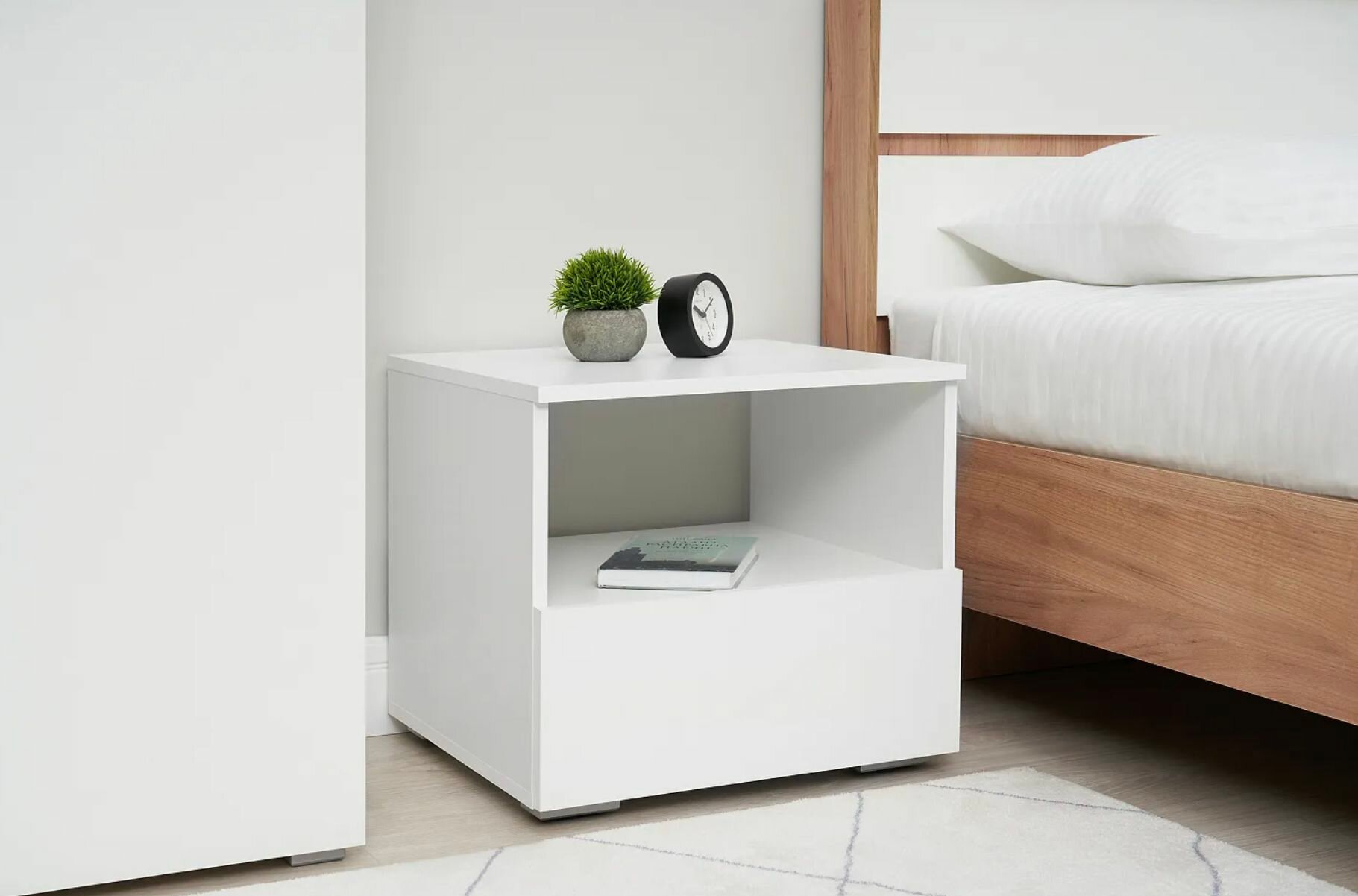Тумба прикроватная Ирма белый