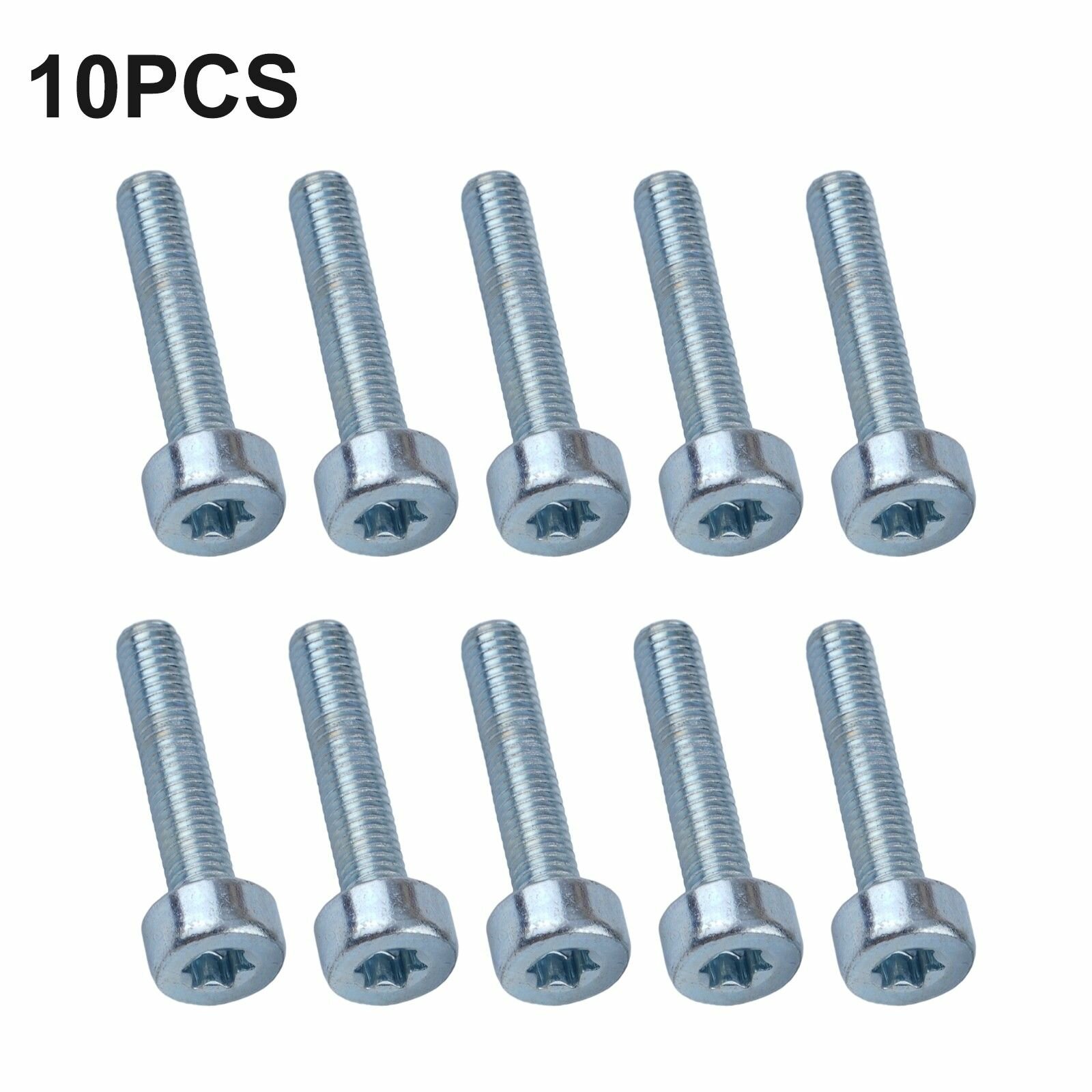 Лот из 10 болтов T27 Torx 5 мм 25 мм IS-M5x25 для Stihl 9022 341 1050, сменные аксессуары для электроинструмента для дома и сада T27 Torx M5x25 5x25 мм