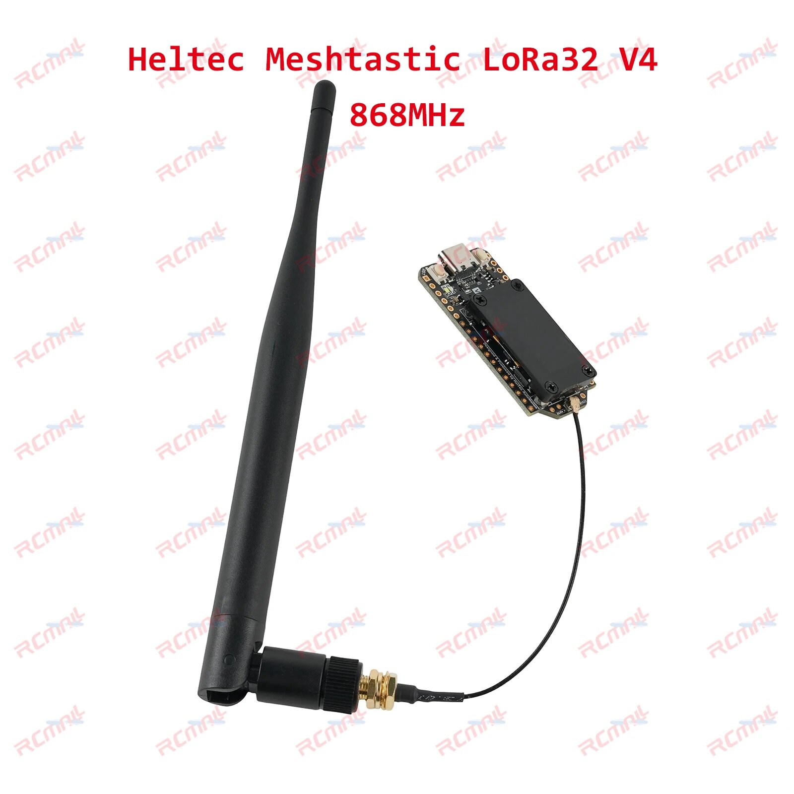 RCmall Heltec WiFi LoRa32 V4 ESP32 Antenna-D 868MHz