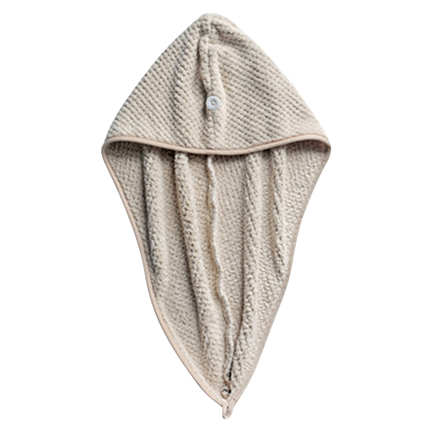 Полотенце для головы Coral Fleece быстротекающее с кнопкой для женщин девушек для кудрявых длинных мокрых волос, цвет кофе розовый серый, материал Coral Fleece, размер 60*43см, пакет 20*21*2см, вес 55г, 1шт, стайл Casual, стирка ручная машинная сушка в