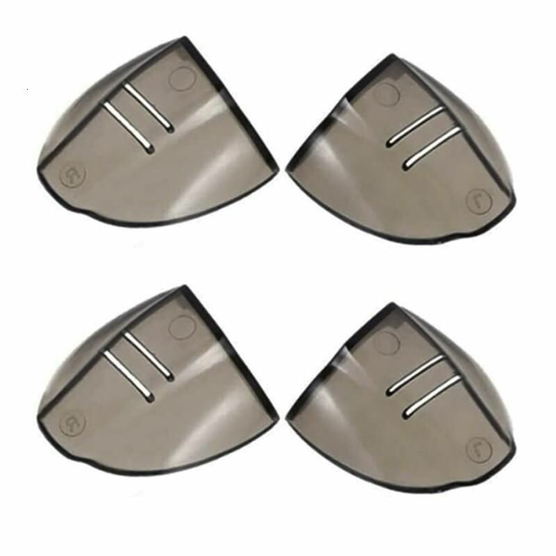 Защитные боковые щитки для очков, Прозрачный черный - Большие 2 отверстия