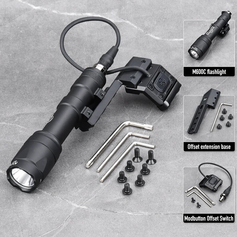 WADSN M600C тактический фонарик BK, M600C R