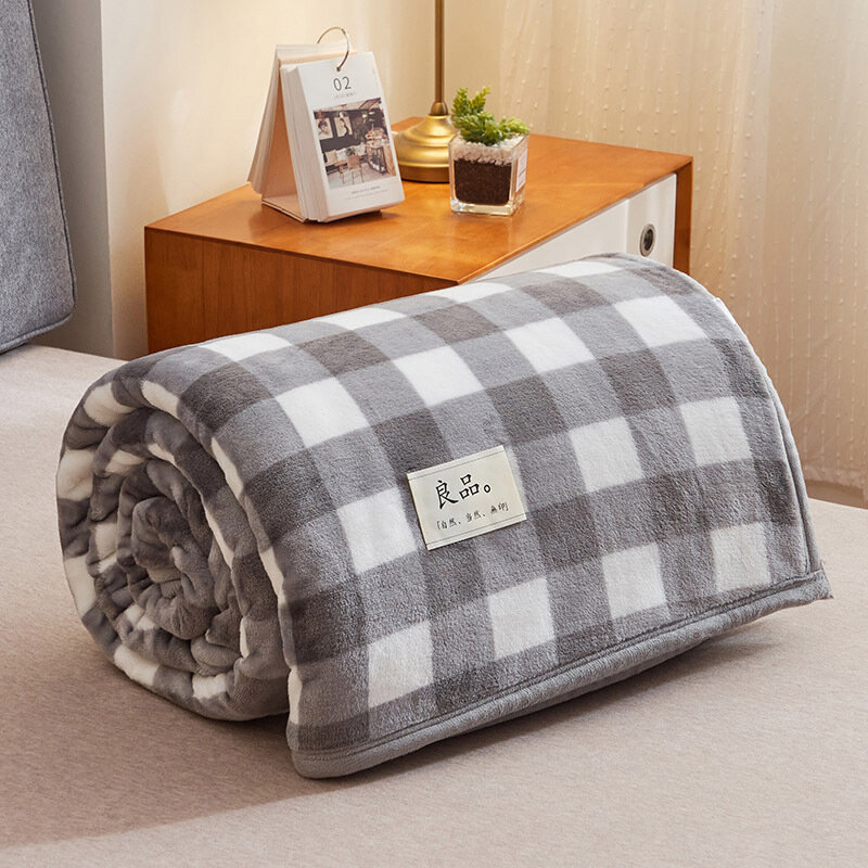 Одеяло MUJI A-класса, утолщенное молочное бархатное одеяло, одеяло для сна, офисное одеяло для дивана, теплое одеяло для одного человека