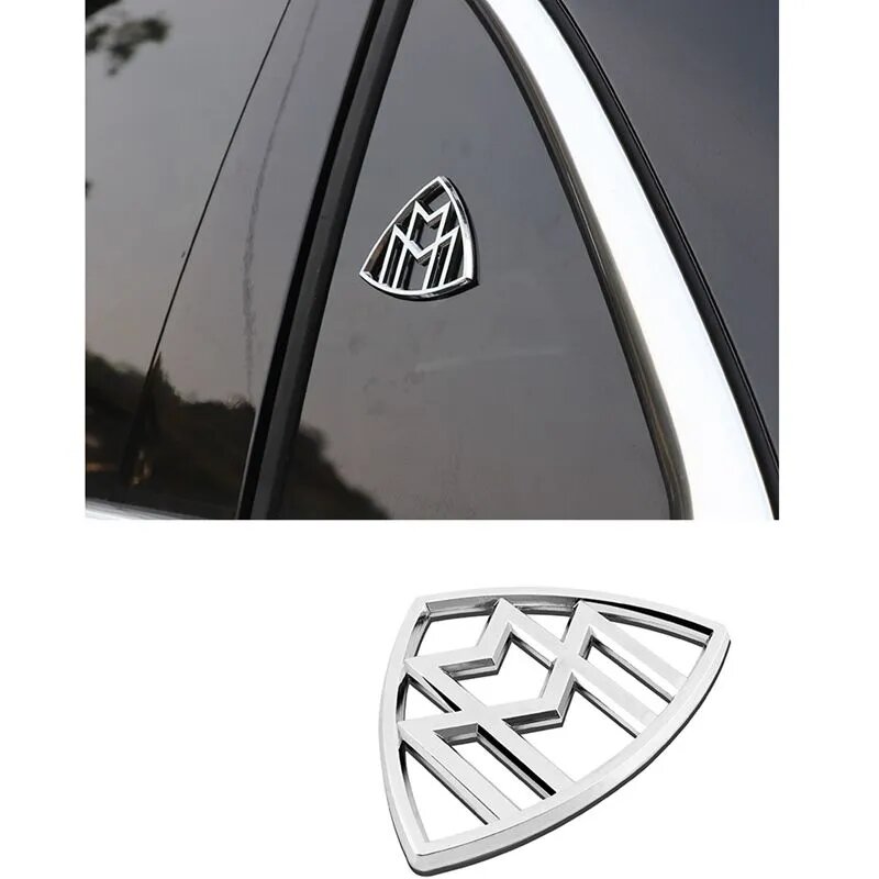 Автомобильный знак Майбаха Maybach, Для Mercedes - Benz модифицированные эмблемы, декоративные наклейки-серебристый