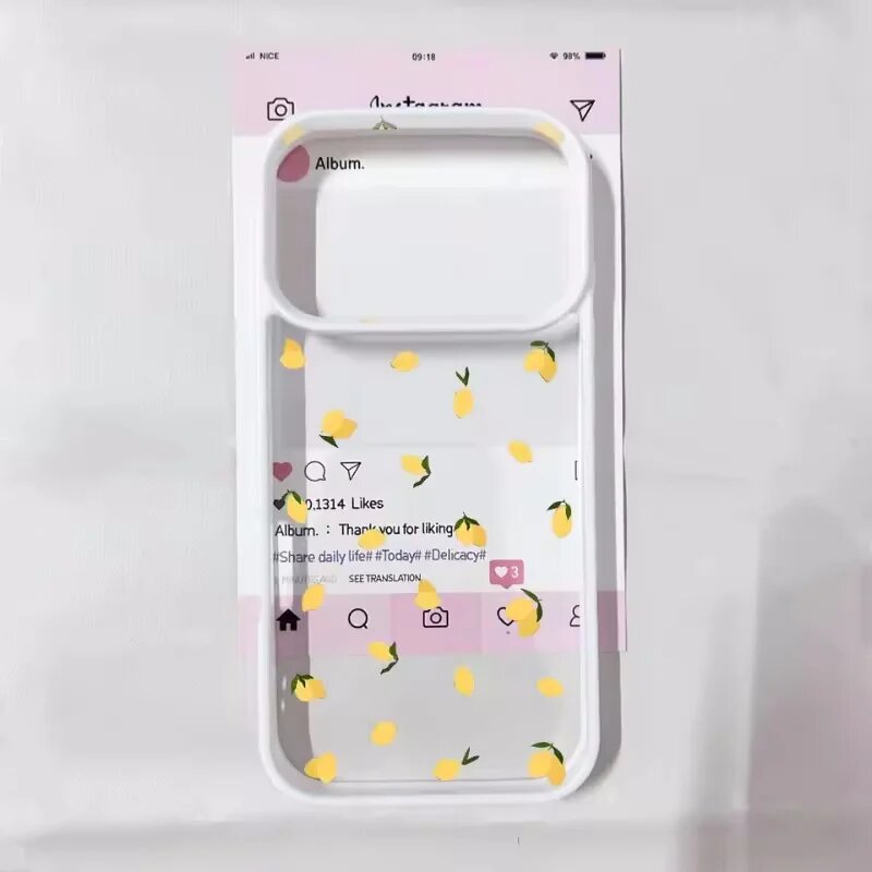 Чехол для iPhone с лимоном, style8, прозрачный
