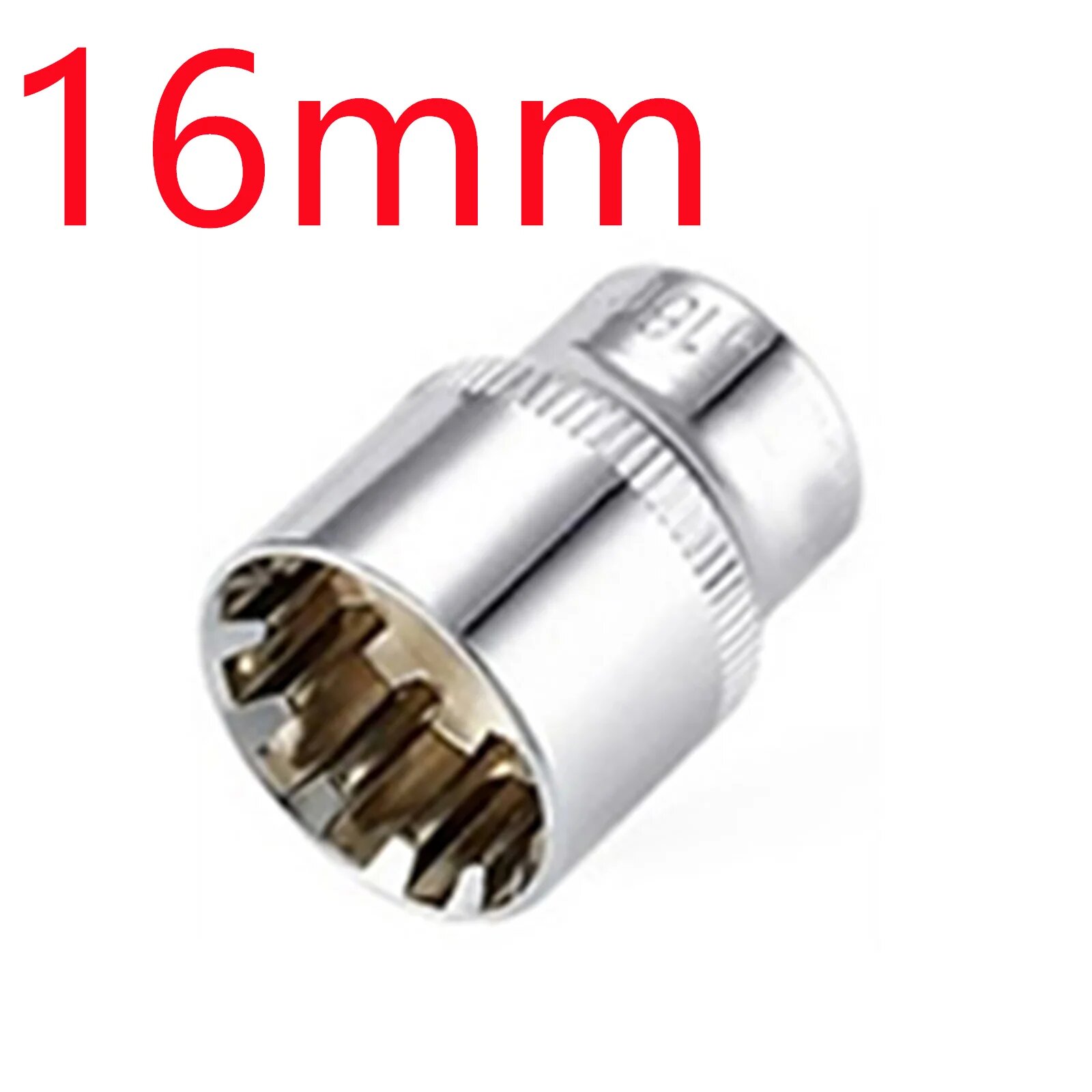 Хромованадиевый шестигранный торцевой ключ 3/8", 6-10 мм 16mm