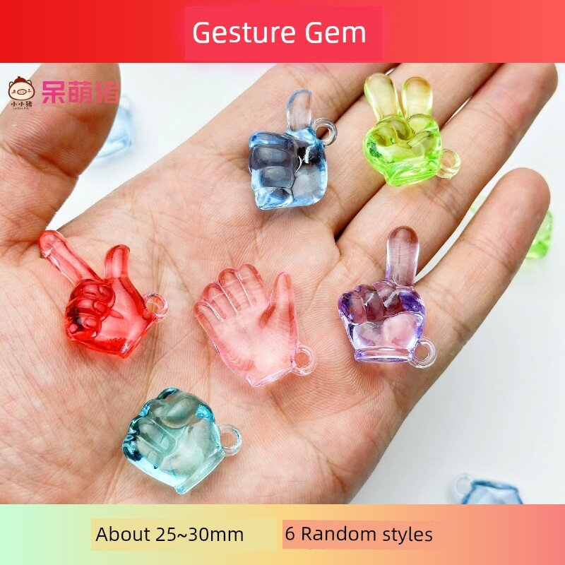 Акриловые ножницы-камешки-ножницы, игрушка-жетон для мальчиков и девочек, награда, ювелирное украшение, кулон-подвеска,