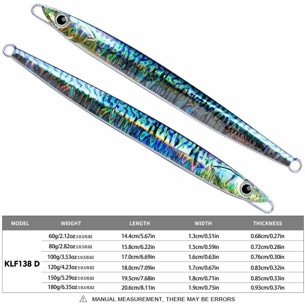 Блесна PROBEROS KLF138 D, 60G, цвет D