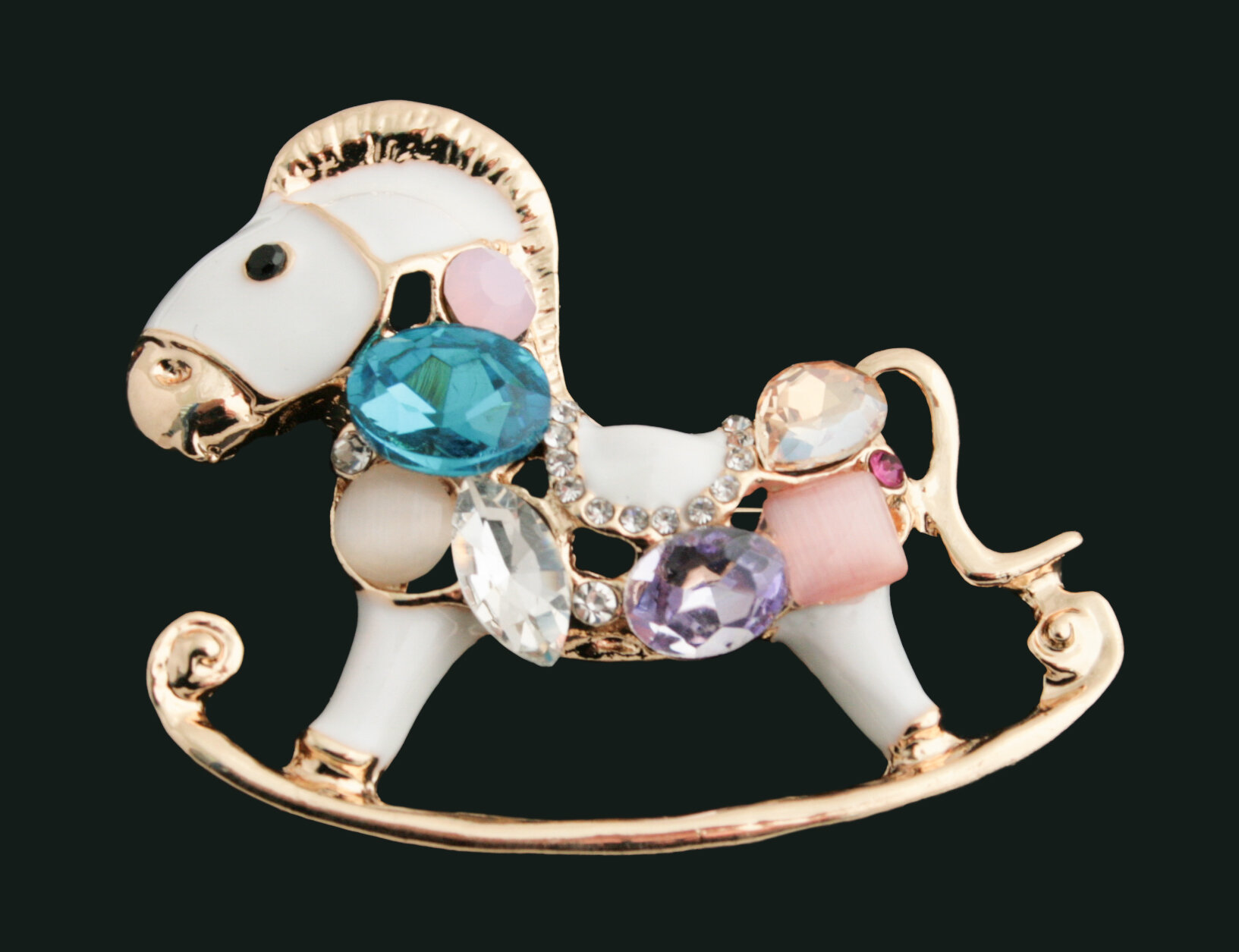 Брошь, стразы