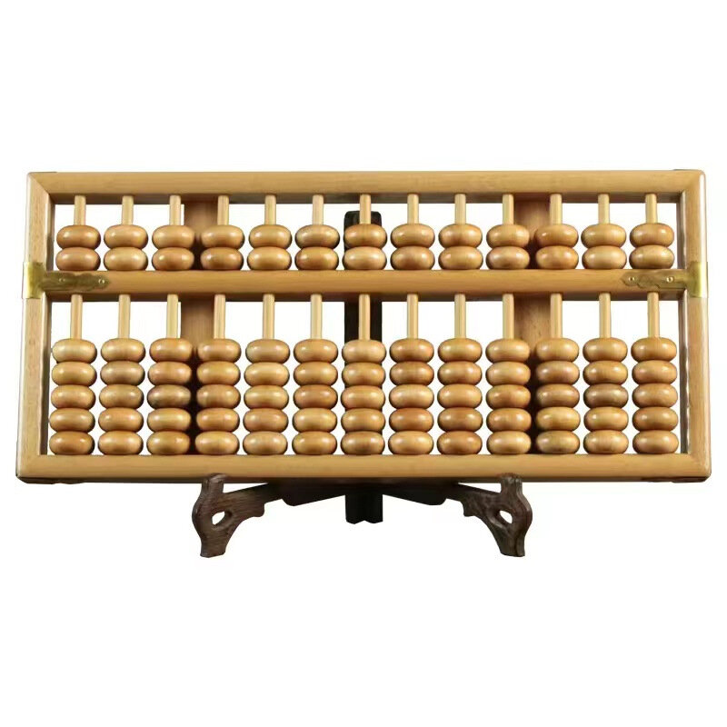 13-позиционный большой абак из массива дерева, традиционный абак, ретро абак с бусинами, абак для умственного счета, ремесленное произведение искусства, абак из массива дерева, подарок