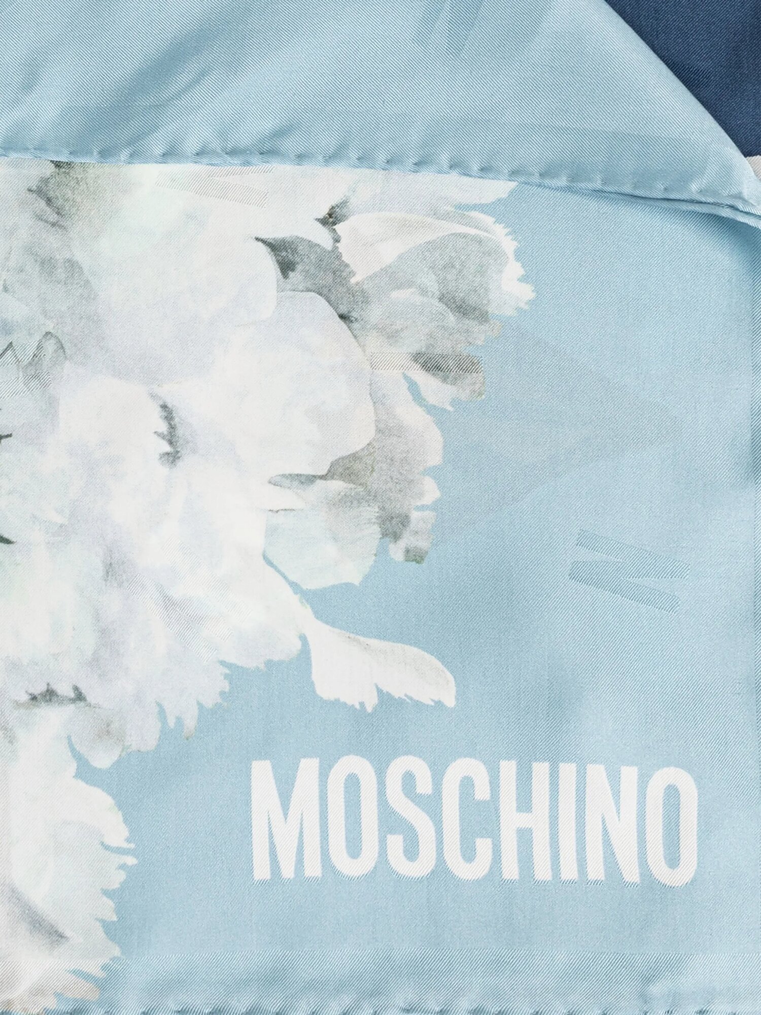 Шарф MOSCHINO для девочек, синий — фото 1