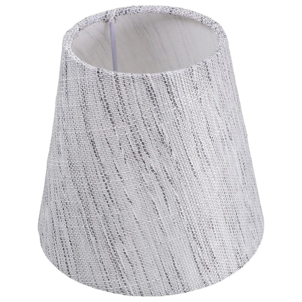 Серый Тканевый Плафон, Простой Стиль, Для Люстр И Лампочек E14, Подходит Для Гостиной И Спальни, 1 Упаковка