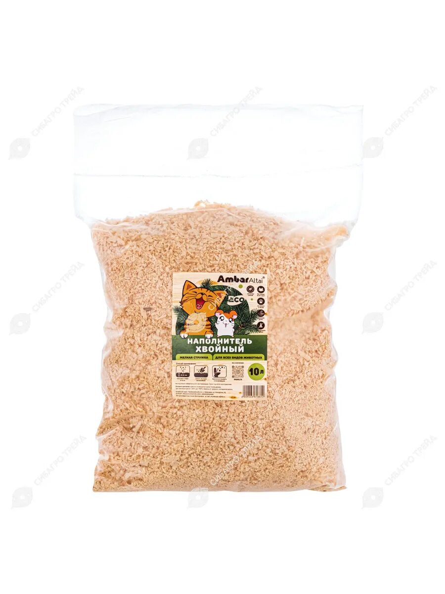 Наполнитель опилки "AmbarAltai" Мелкая стружка