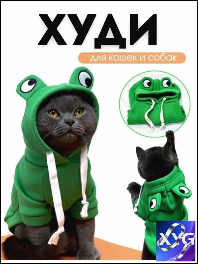 Эксклюзивная худи лягушка для питомцев