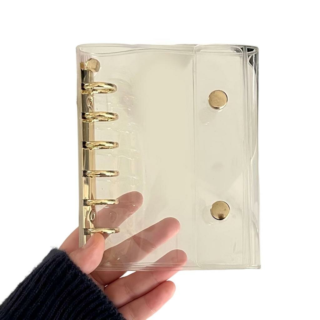 Обложки для альбомов из ПВХ с 6 отверстиями, 6 колец, обложка для блокнотов многоразового использования