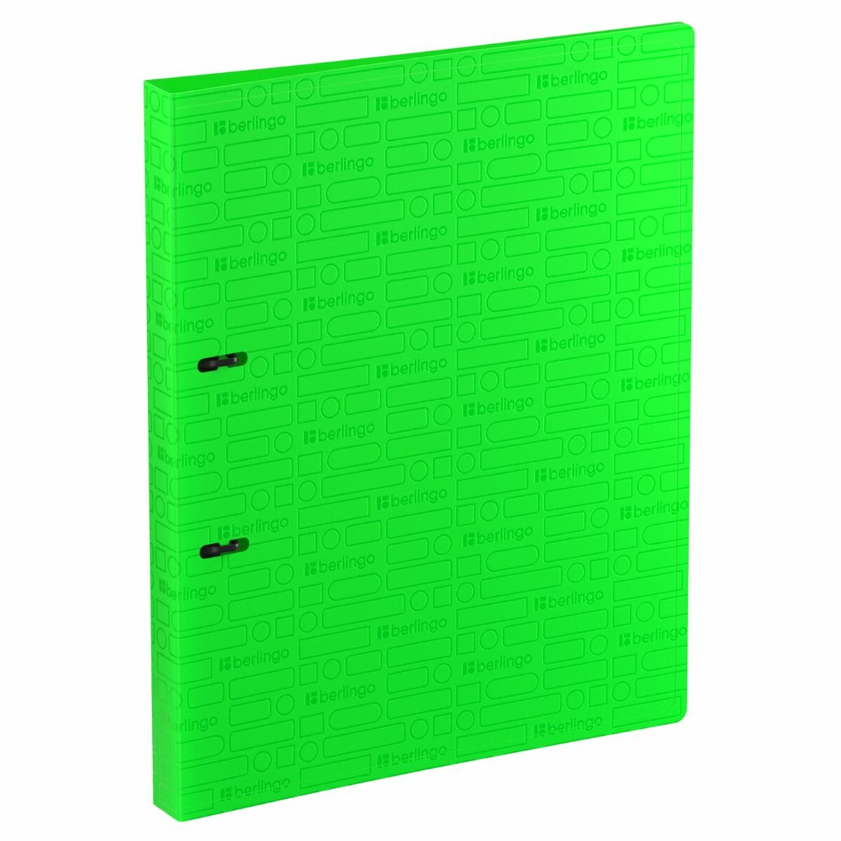 6 шт. Папка на 2 кольцах Berlingo "Your Way", 24мм, 600мкм, зеленый неон, D-кольца, с внутр. карманом