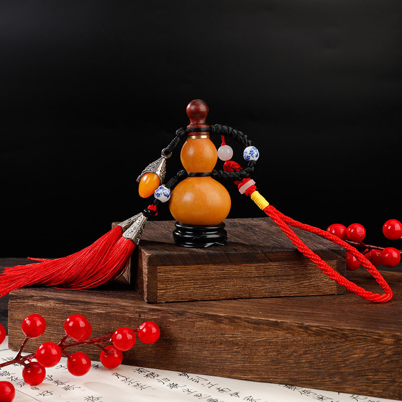 Натуральный открытый маленький винный тыквенный подвес из пчелиного воска, антипротечный, состаренный патина, украшение для винного тыквенного подвеса, декор для автомобиля и сумки