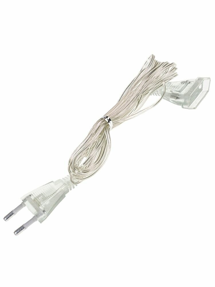Удлинитель для гирлянды Миленд 3 м, прозрачная нить, в пакете