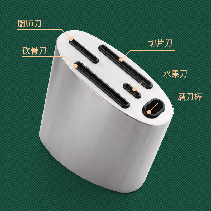 ⭐Стойка для хранения кухонных ножей из нержавеющей стали, держатель для кухонных ножей, точилка для ножниц, универсальная стойка для сушки ножей⭐