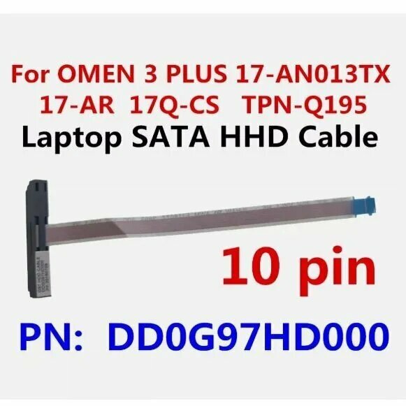 Кабель / Шлейф/ HDD для ноутбука HDD Hard Drive Cable Adapter For HP OMEN 3 PLUS 17-AN 17-AR050WM 17Q-CS DD0G97HD000