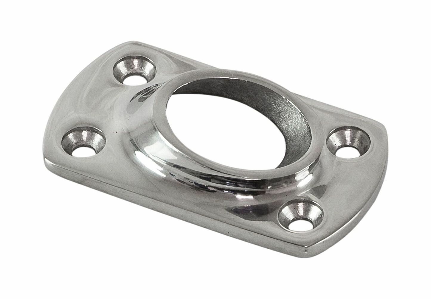 Основание стойки леера 1 (25.4 мм), 45 град, прямоугольное под сварку