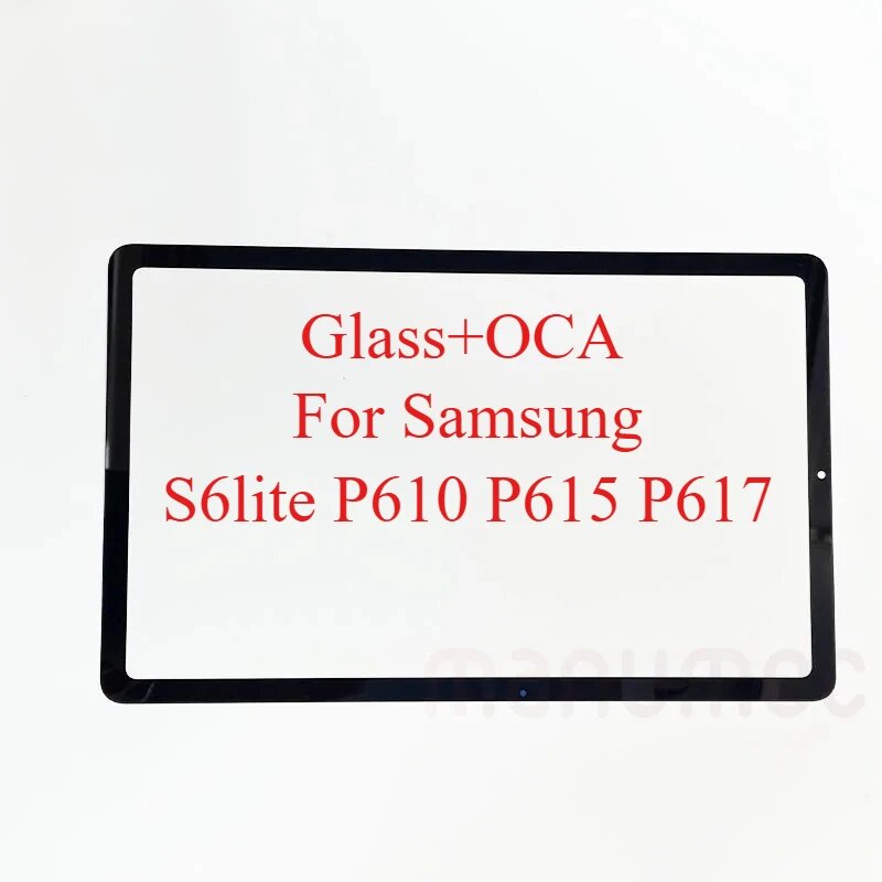 Внешнее стекло для переднего экрана Samsung Galaxy Tab S6 Lite P610 P615 P617 с OCA клеевым покрытием для планшета ЖК-дисплей запасные части