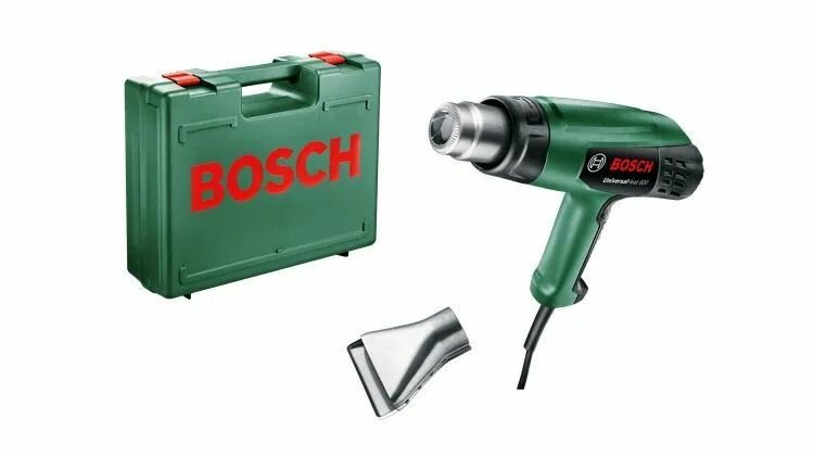 Строительный фен Bosch UniversalHeat 600, 1800 Вт, кейс, один насадки, 06032A6101