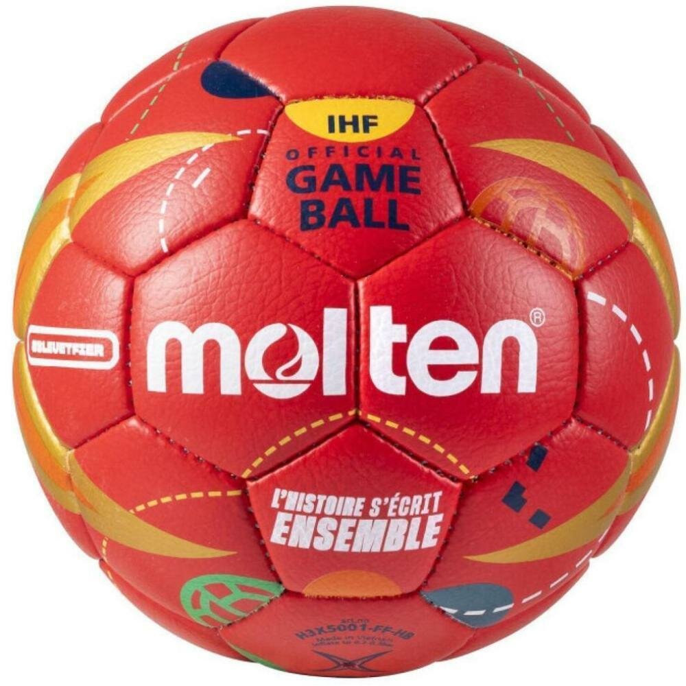 Гандбольный мяч Decathlon FFHB Compet HX5001, размер 3, красный