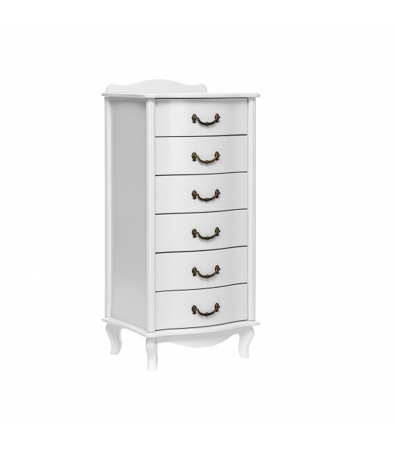 Комод Leset Джульетта узкий (6 ящ), молочный дуб