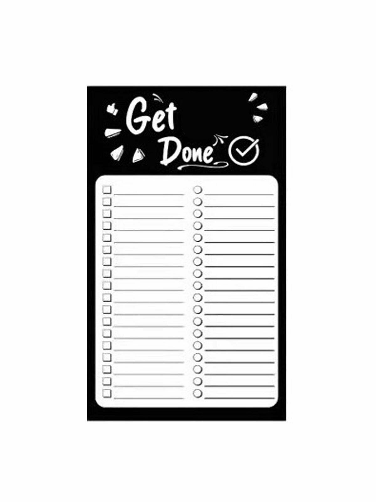 Блокнот на 50 листов в холодильнике с магнитом Ежедневник для управления списком дел