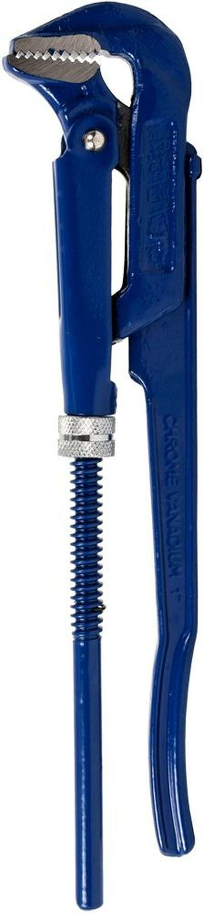 Ключ трубный кобальт рычажный, тип L, макс. раскрытие губок 1"(25,4 мм), длина 300 мм, CR-V (647-413)