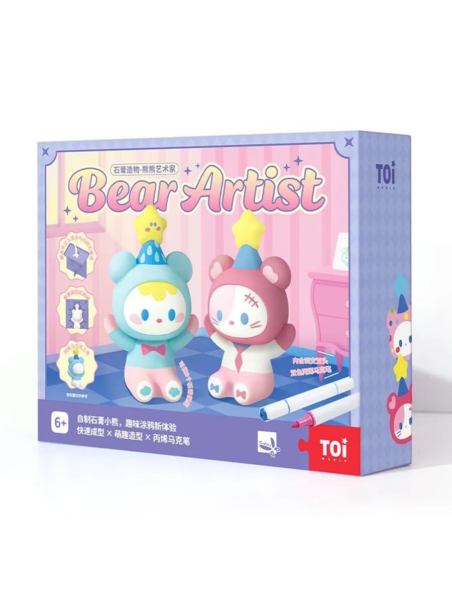 Набор для творчества Craftoi Медведь, краски, инструменты