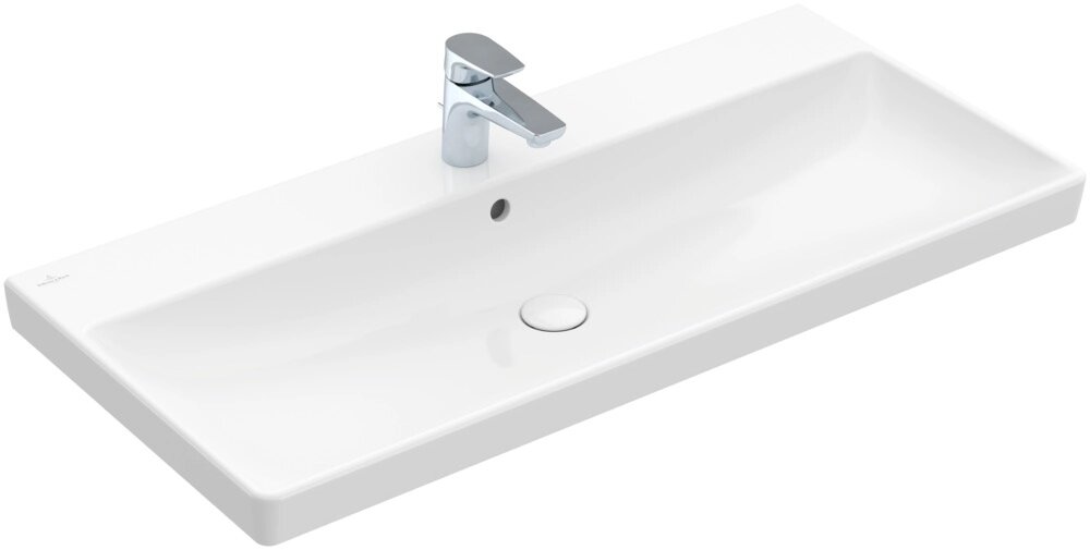 Раковина Villeroy & Boch Avento 4156A501 подвесная/мебельная, 100x47xh16,5см, альпийский белый