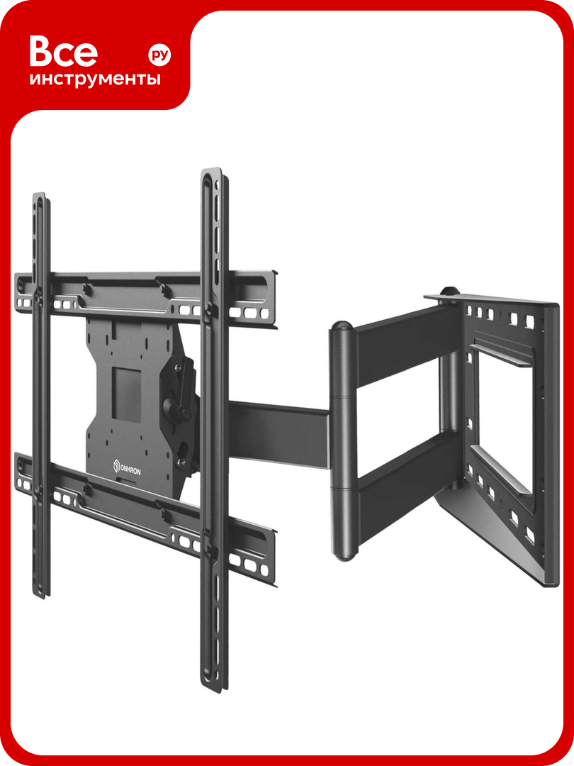 Наклонно-поворотный кронштейн для телевизора 40-75 ONKRON Black M7L
