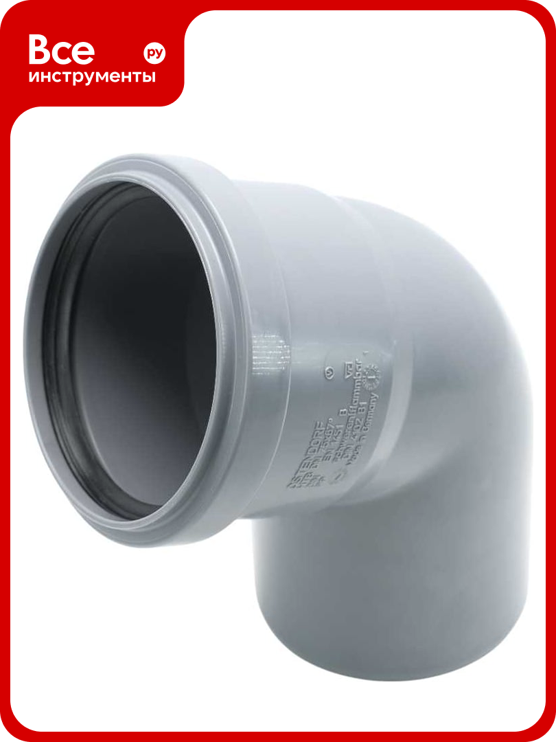 Канализационный отвод Ostendorf 75 мм, 67 градусов 113130