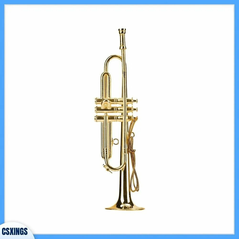 Миниатюрная труба, высокая имитация, музыкальный декор, праздничное украшение