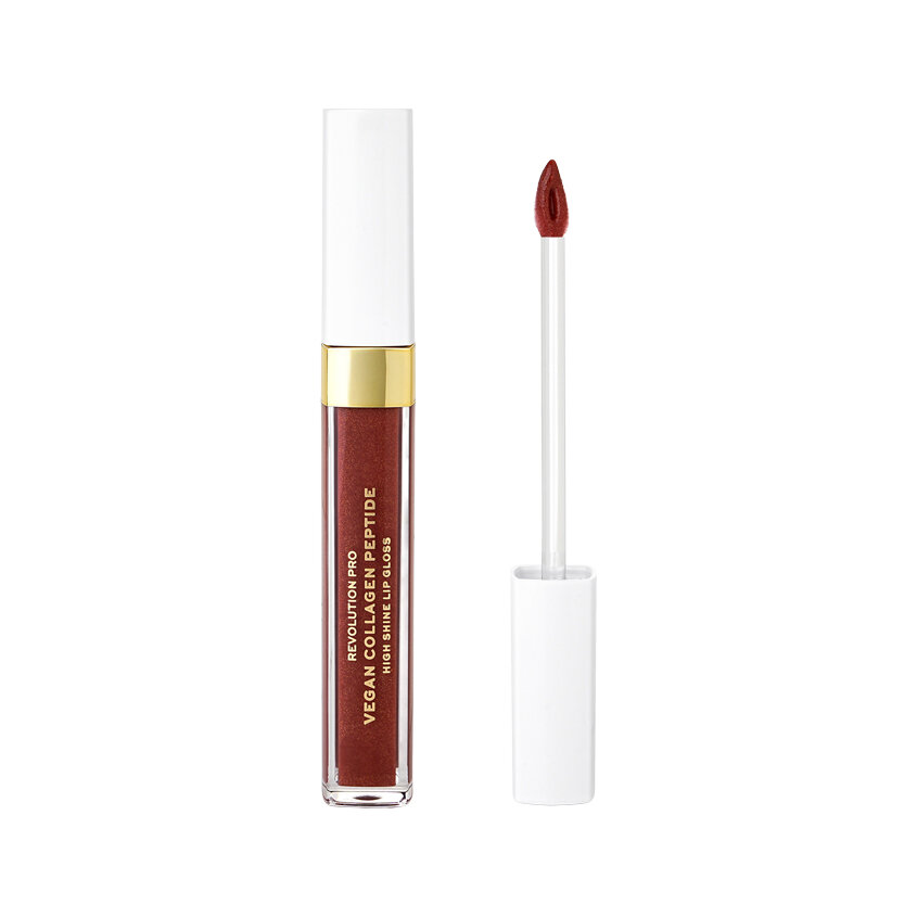 Блеск для губ REVOLUTION `PRO` VEGAN COLLAGEN PEPTIDE HIGH SHINE LIP GLOSS сияющий тон Bella