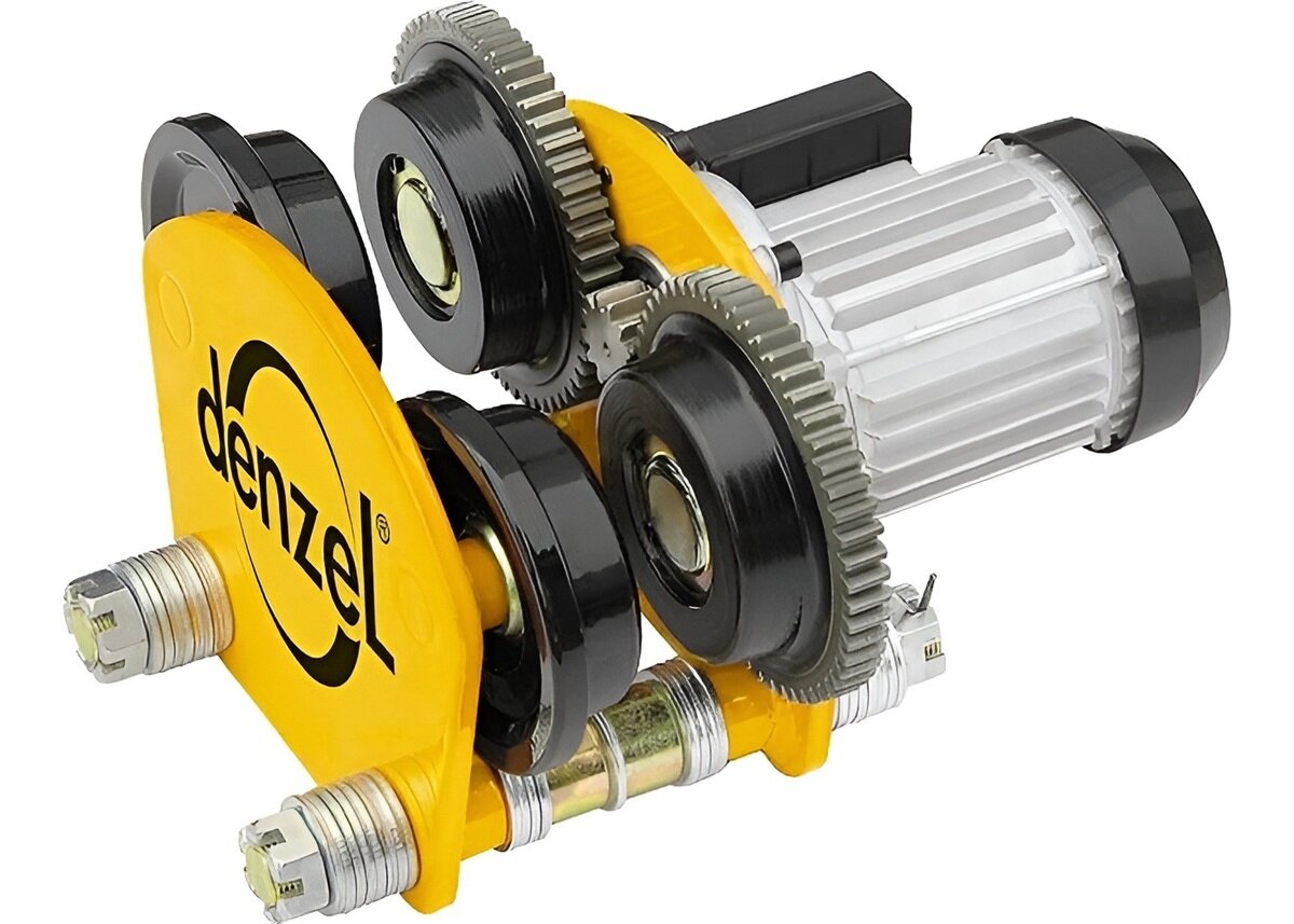 Каретка электрическая для тельфера DENZEL Т-1000, 1 т, 540 Вт (арт. 52009)