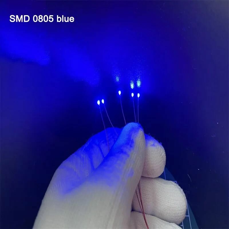 0805 Миниатюрные лампы SMD Led DIY Материальные лампы для моделирования железнодорожных сцен HO