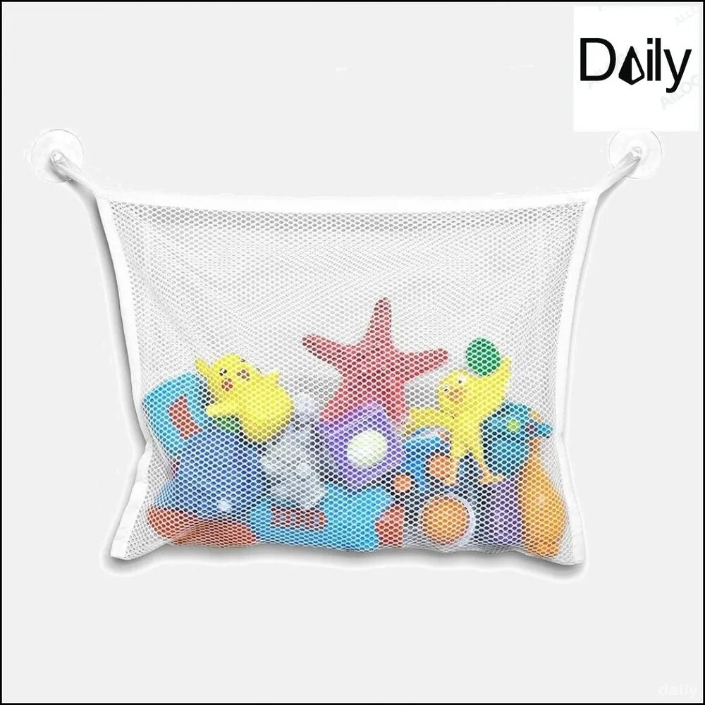 Эксклюзивная органайзерсетка 43х35 см на присосках для ванной и детской комнаты