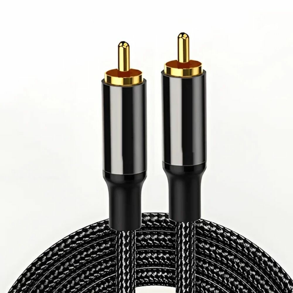 Аудиокабели для сабвуфера VIOY Digital Coaxial Audio Cable HiFi 5.1 SPDIF RCA Male To Male Stereo Audio Cord для домашнего кинотеатра, HD-телевизора и усилителя