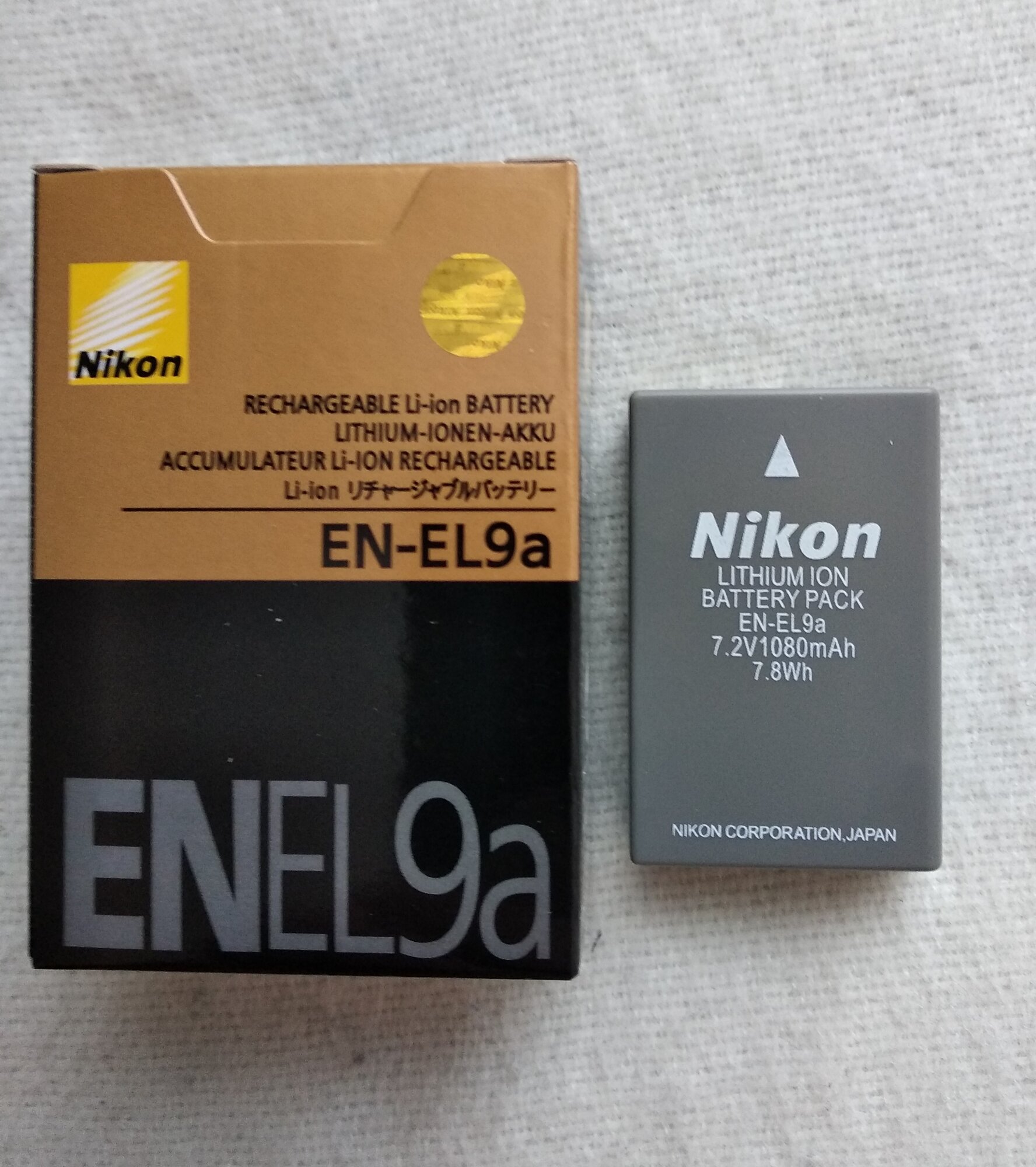 Аккумулятор EN-EL9A для фотокамер Nikon