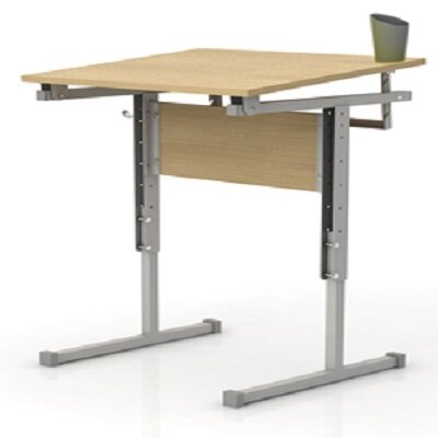 Парта для школьника с механизмом подъема столешницы Надежда Ш-301М (2-6) дуб мол.