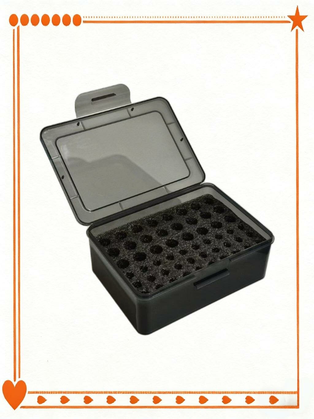 Держатель для батареек 54 шт, Серый